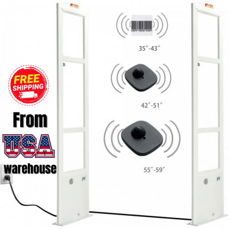 Retail Security EAS System, 2 Antenna, Sound&Visual Alarm, 100 piece ...